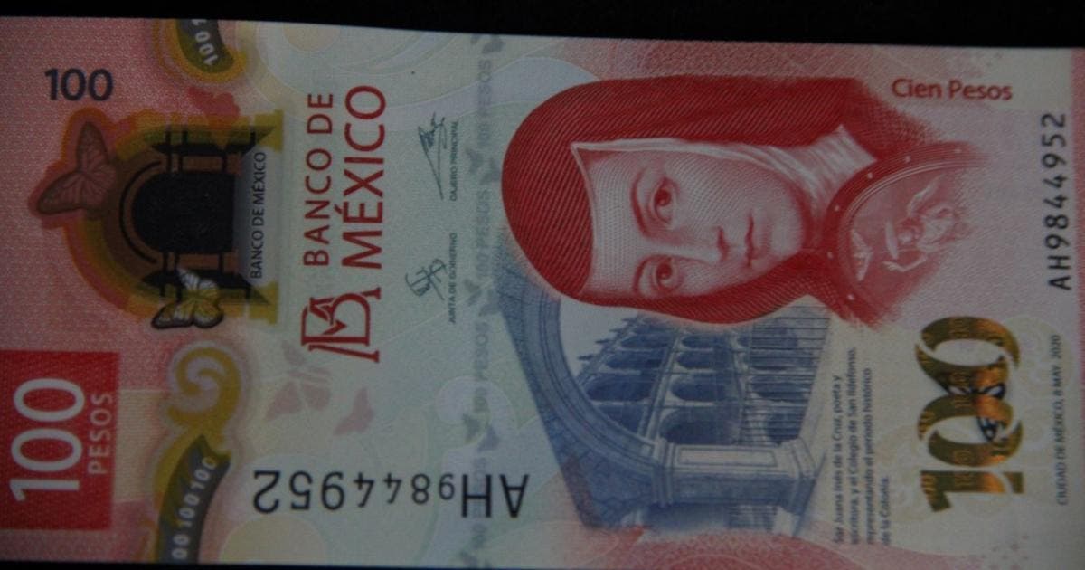 Nuevo billete de 100 pesos gana premio mundial por su diseño | Diario ...