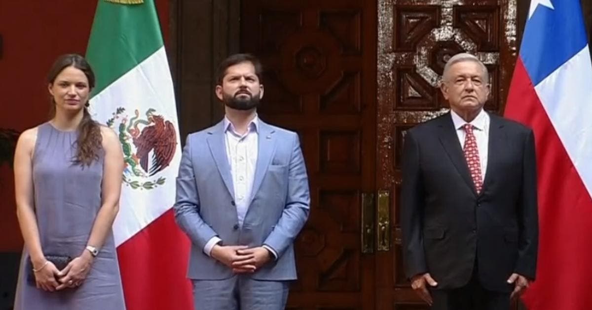 López Obrador recibe a Boric en Palacio Nacional | Diario de México