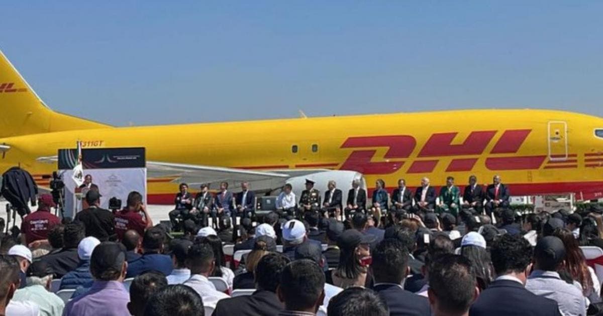 Arriba al AIFA el primer vuelo de carga de DHL | Diario de México
