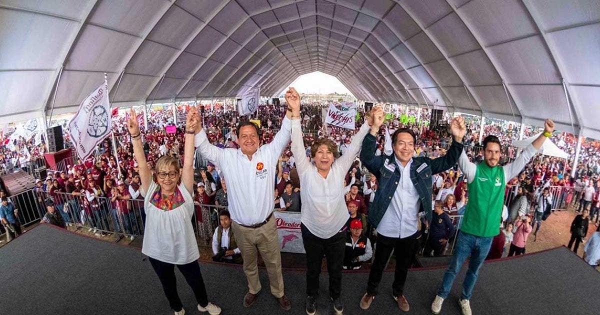 Reciben más de 30 mil personas a Delfina Gómez en Ecatepec | Diario de ...