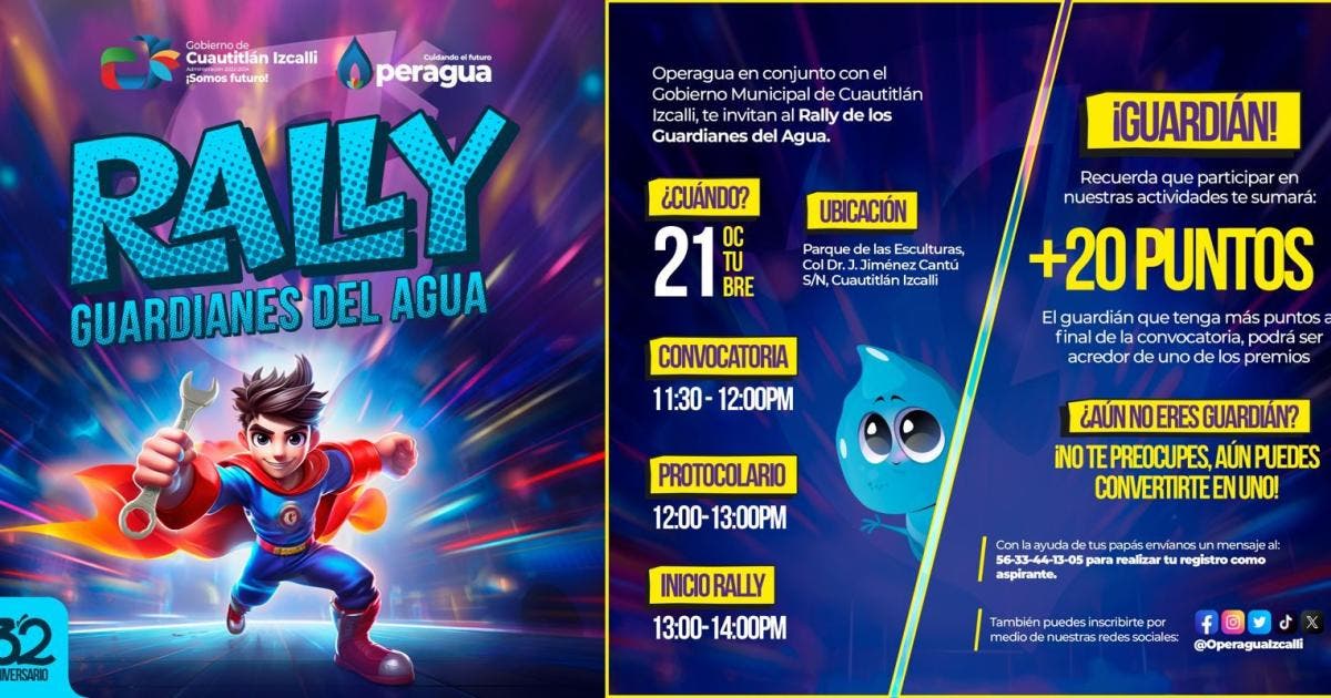 Invitan a celebrar aniversario de Operagua | Diario de México