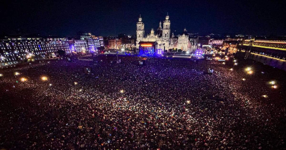 Zócalo, emblema de los conciertos masivos en 2023 | Diario de México