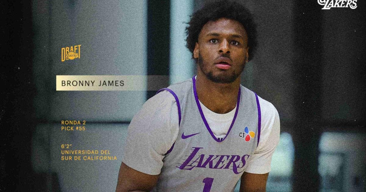 Lakers toman al hijo de LeBron James en la Draft de la NBA | Diario de ...