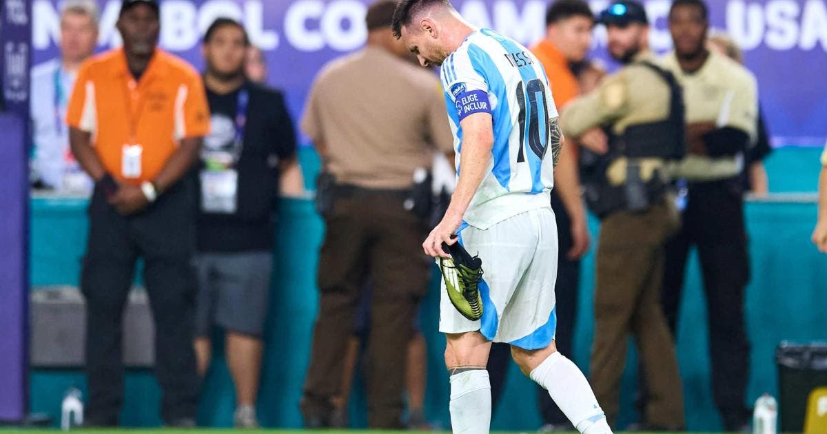 Messi sufre lesión y sale llorando del campo en la final de la Copa ...