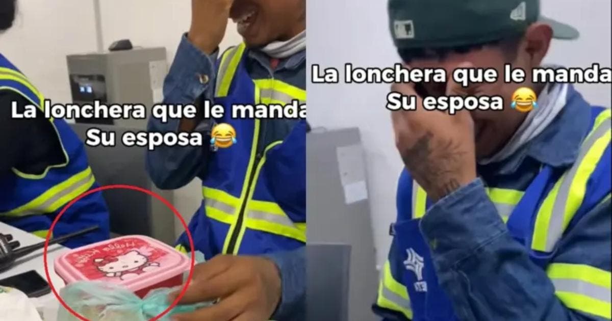 ¡Lonche con sorpresa! Hombre se sonroja al descubrir su Tupper de Hello ...