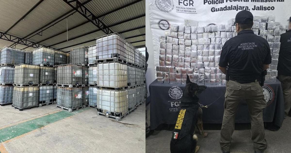 Decomisan casi 900 mil litros de hidrocarburo en Tabasco y 480 kilos de metanfetamina en Jalisco ...