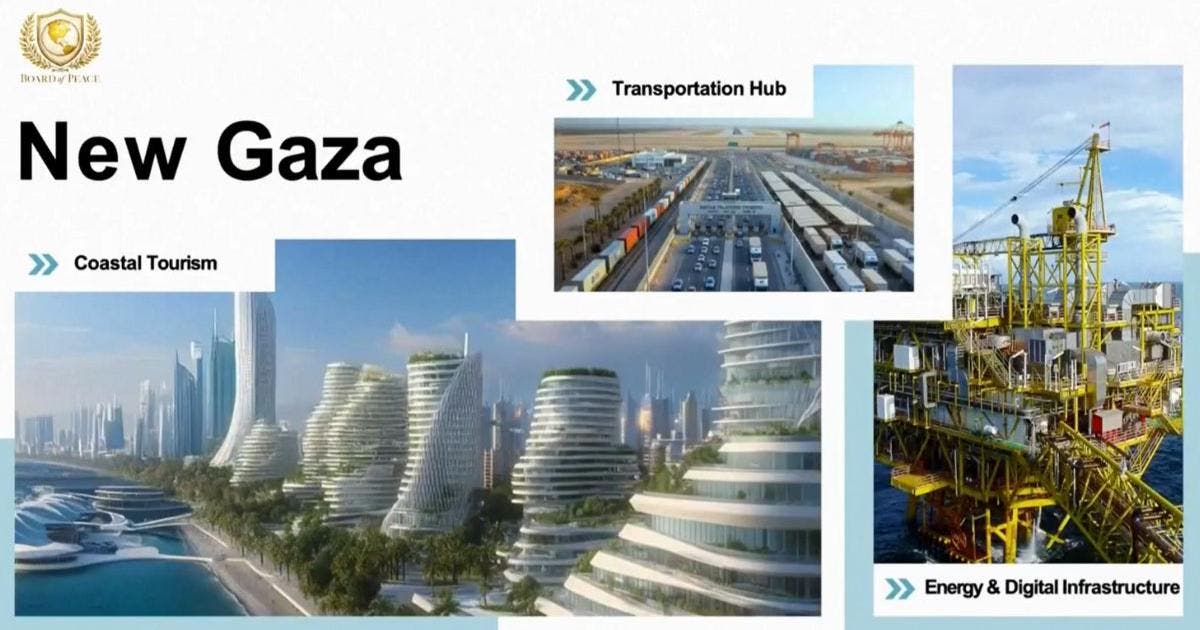¿Qué es la "nueva Gaza" llena de rascacielos diseñada por Trump?