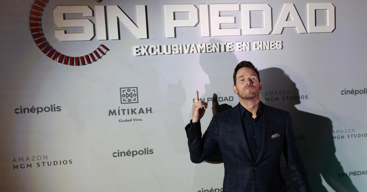 Chris Pratt presenta su filme 'Mercy' en Ciudad de México
