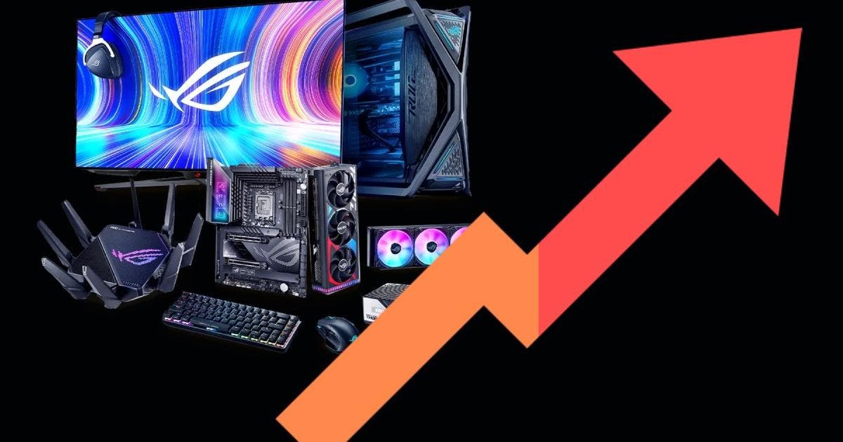 Asus subirá precios en 2026 por crisis de memorias y auge de la IA