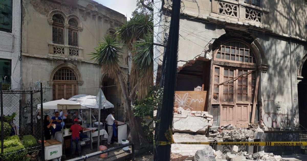 VIDEO | Por fuertes lluvias, colapsa edificio abandonado en la colonia ...