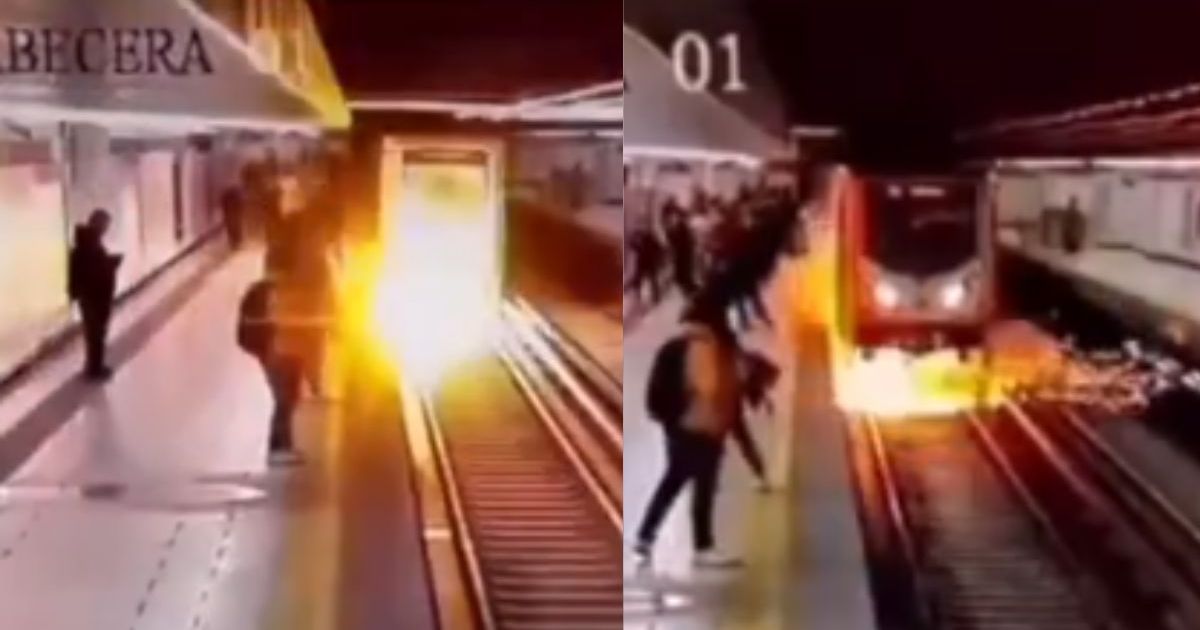 VIDEO | Sombrilla cae a las vías y provoca cortocircuito en la Línea 1 ...