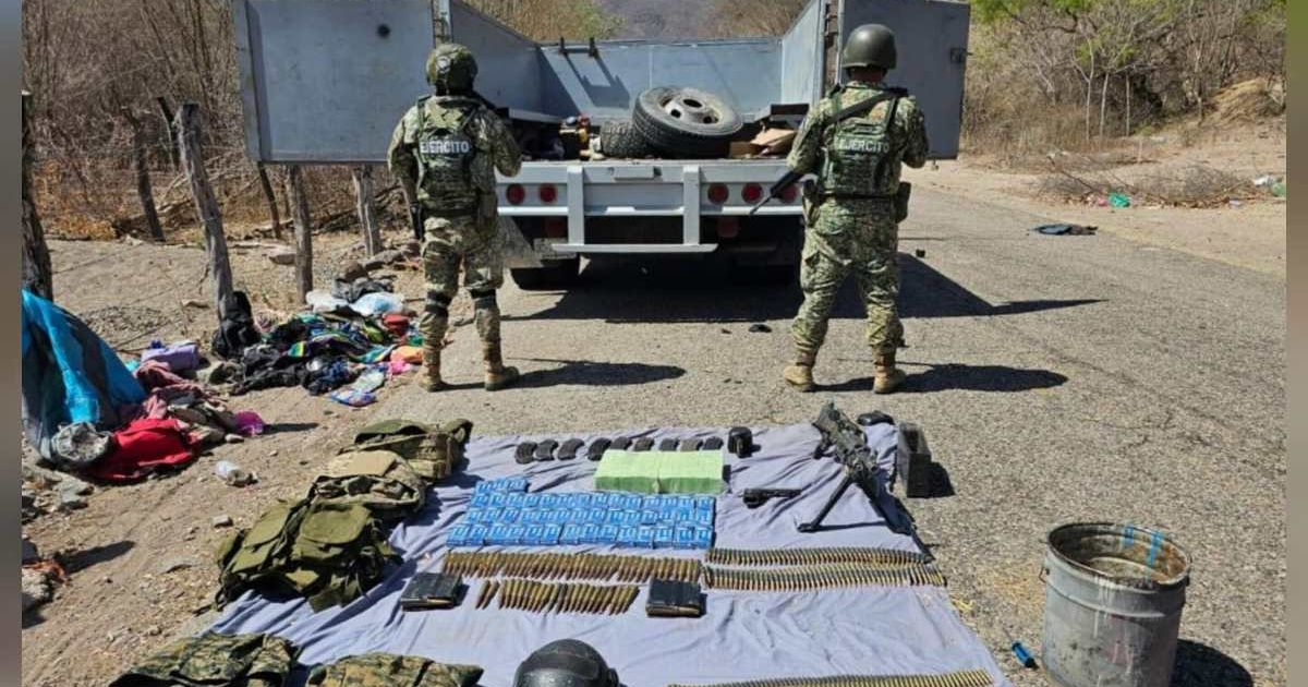 Aseguran arsenal y vehículo blindado tras ataque a convoy; hay tres ...