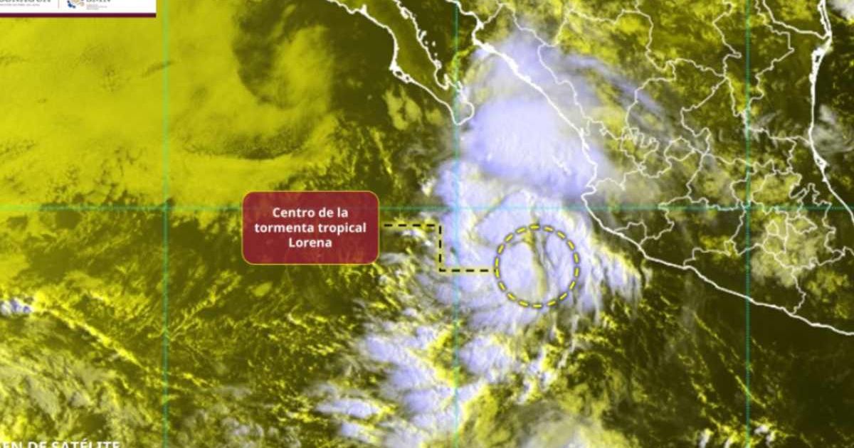 Se forma la tormenta tropical 'Lorena': traerá lluvias fuertes a seis ...