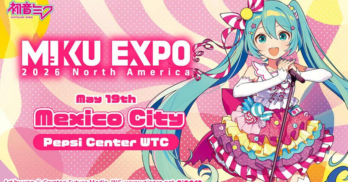 Hatsune Miku regresa a México con su MIKU EXPO 2026 en el Pepsi Center