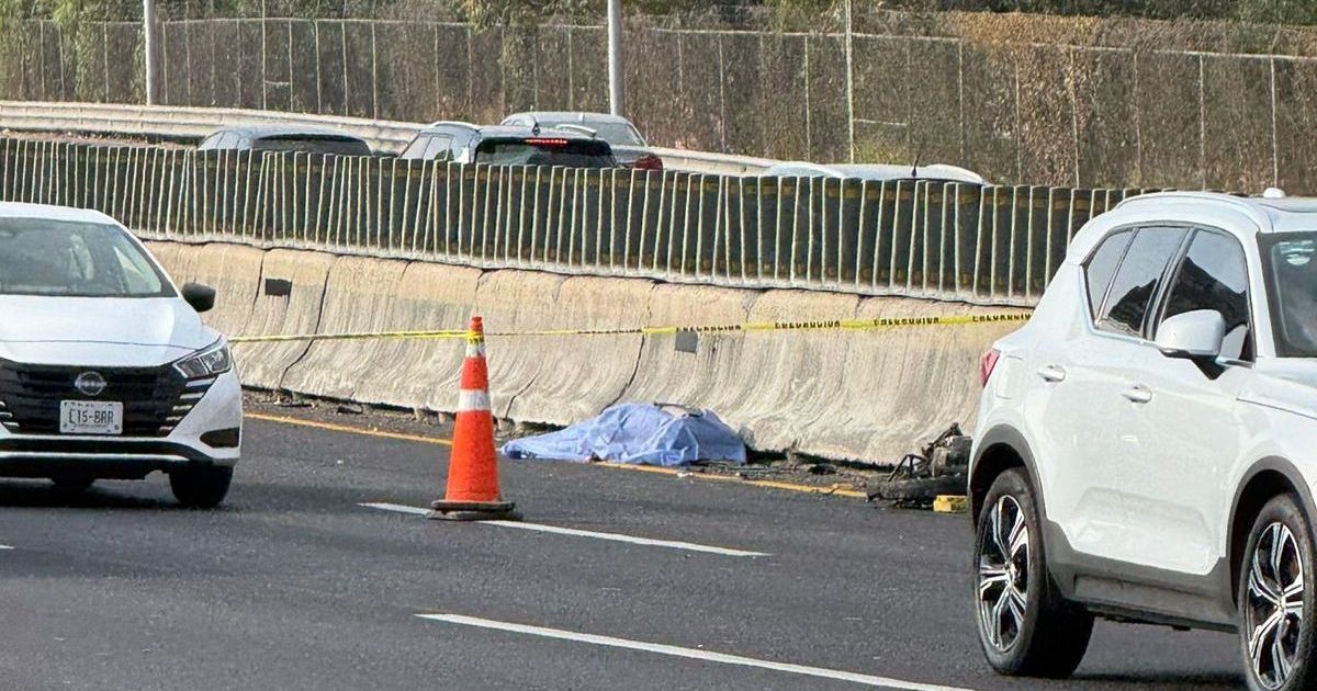 Motociclista muere arrollado tras derrapar en la México-Pachuca