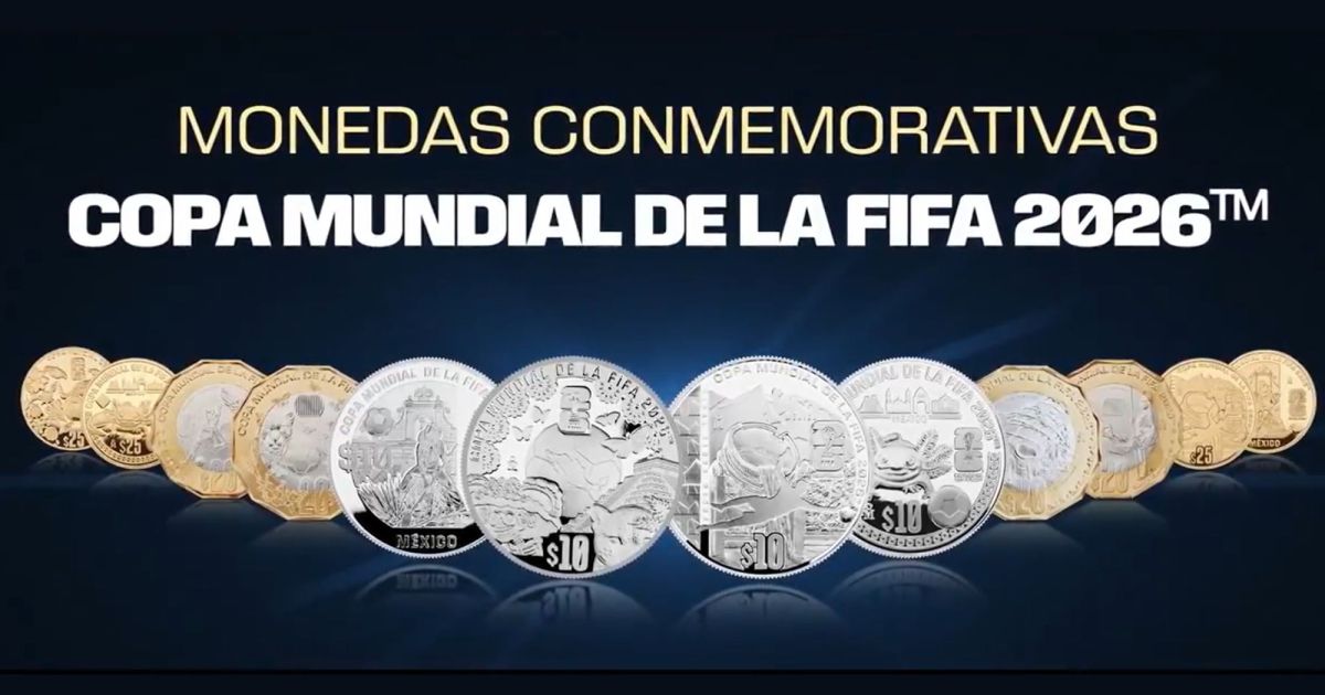 FOTOS | Estas son las monedas conmemorativas del Mundial 2026 de Banxico
