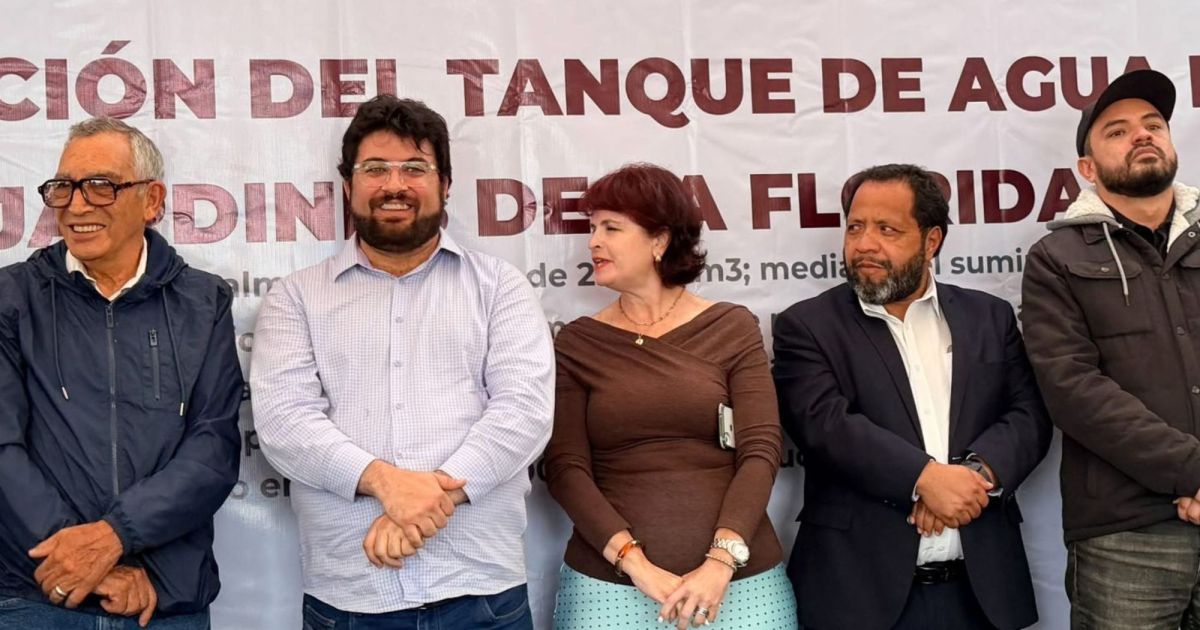 Entregó Isaac Montoya tanque de Jardines